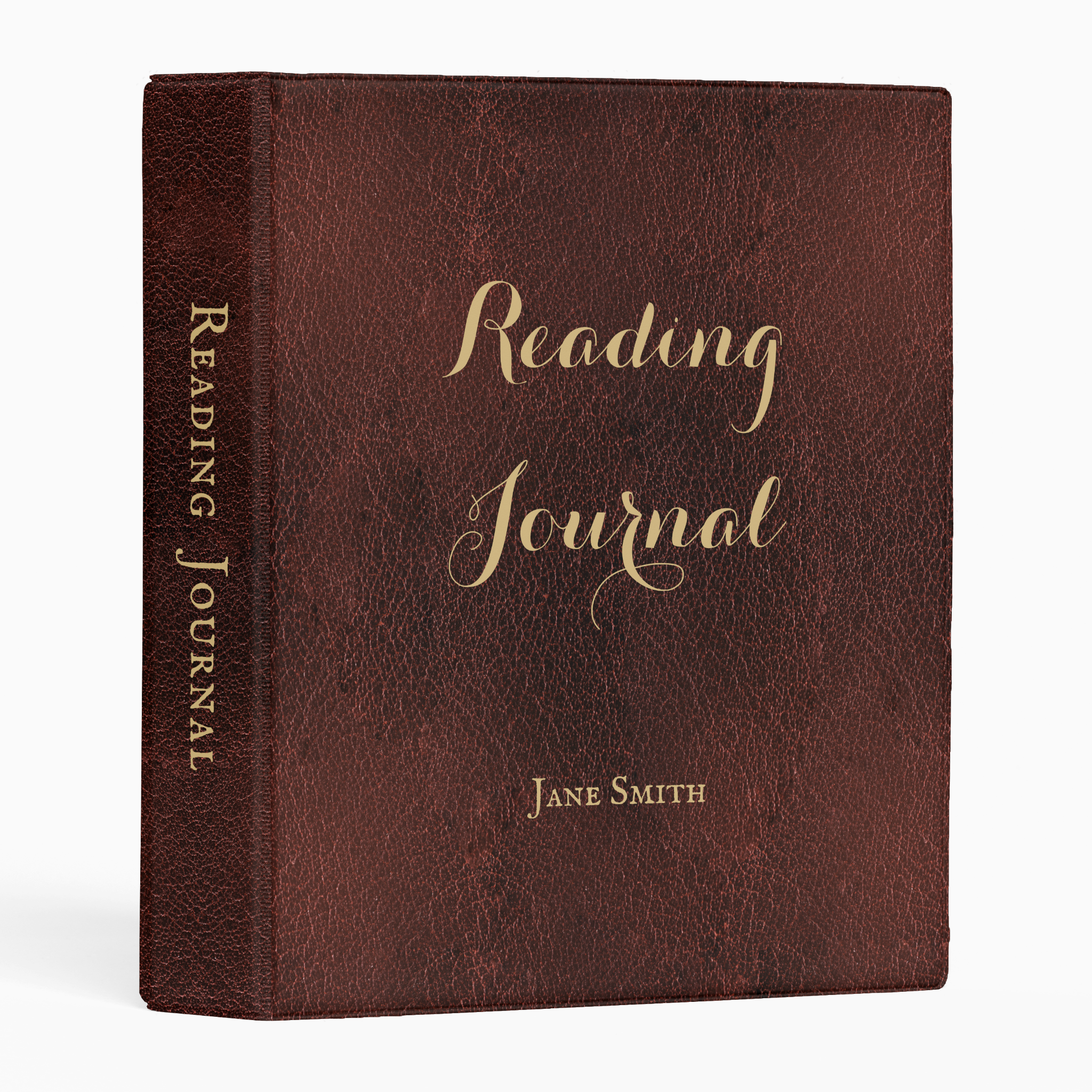 Personalized Reading Journal. PRINTED on MINI BINDER made of SMOOTH ...