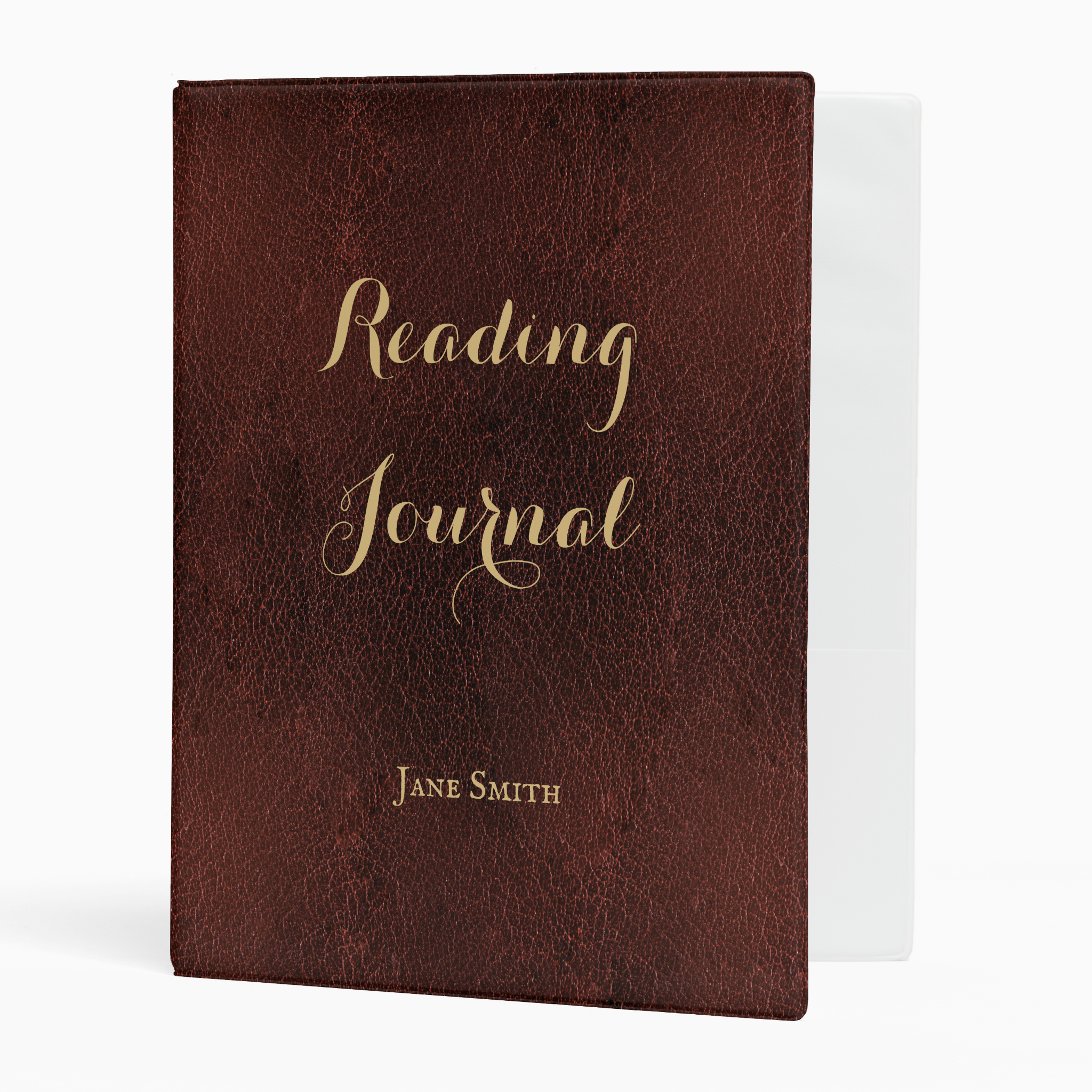 Personalized Reading Journal. PRINTED on MINI BINDER made of SMOOTH ...